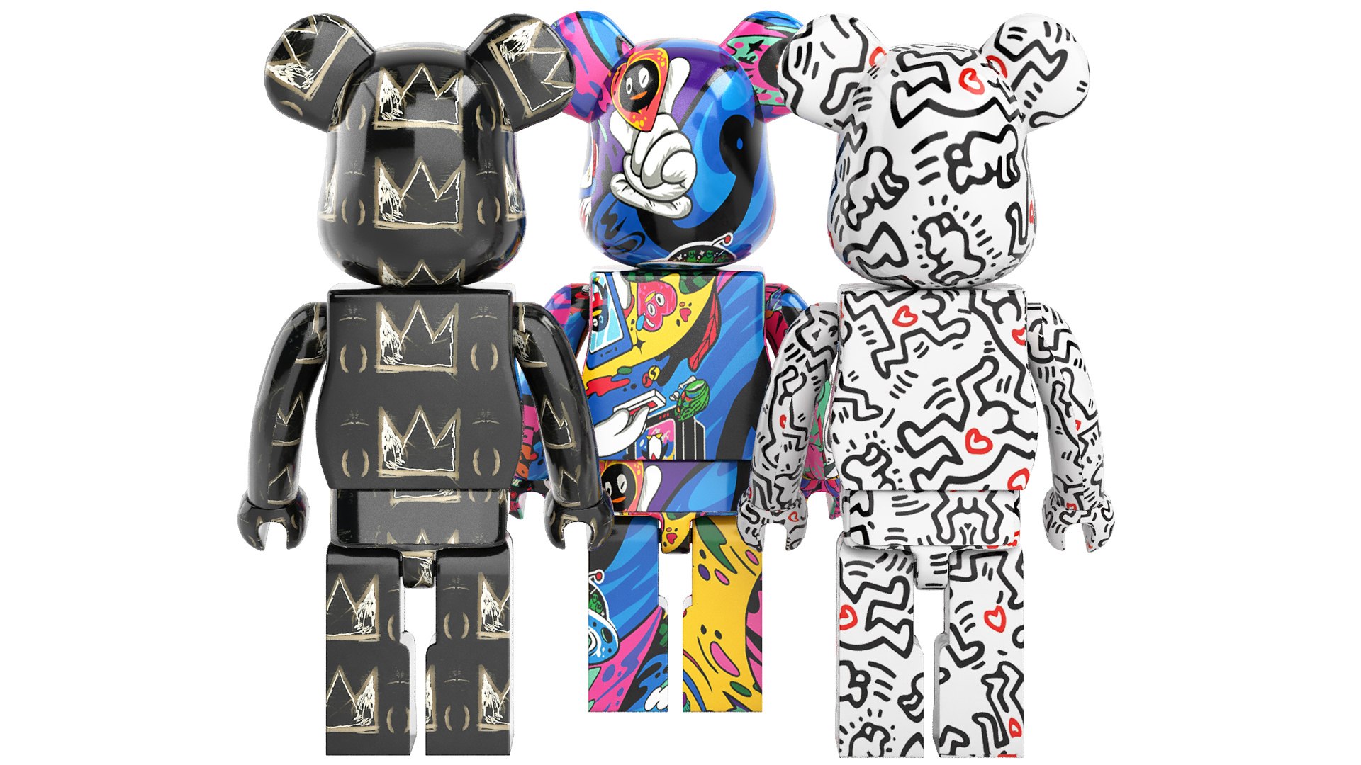 3D Basquiat Bearbrick Collection Model - TurboSquid 2299182