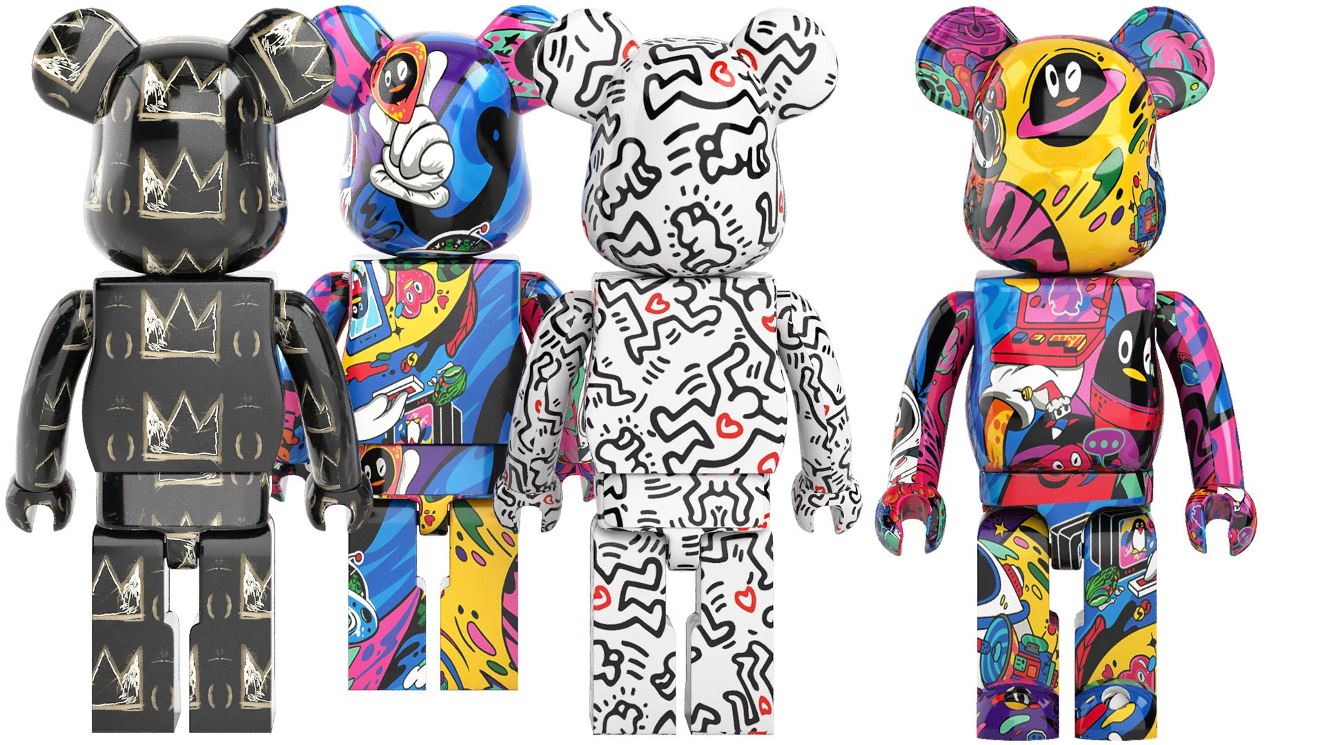 3D Basquiat Bearbrick Collection Model - TurboSquid 2299182