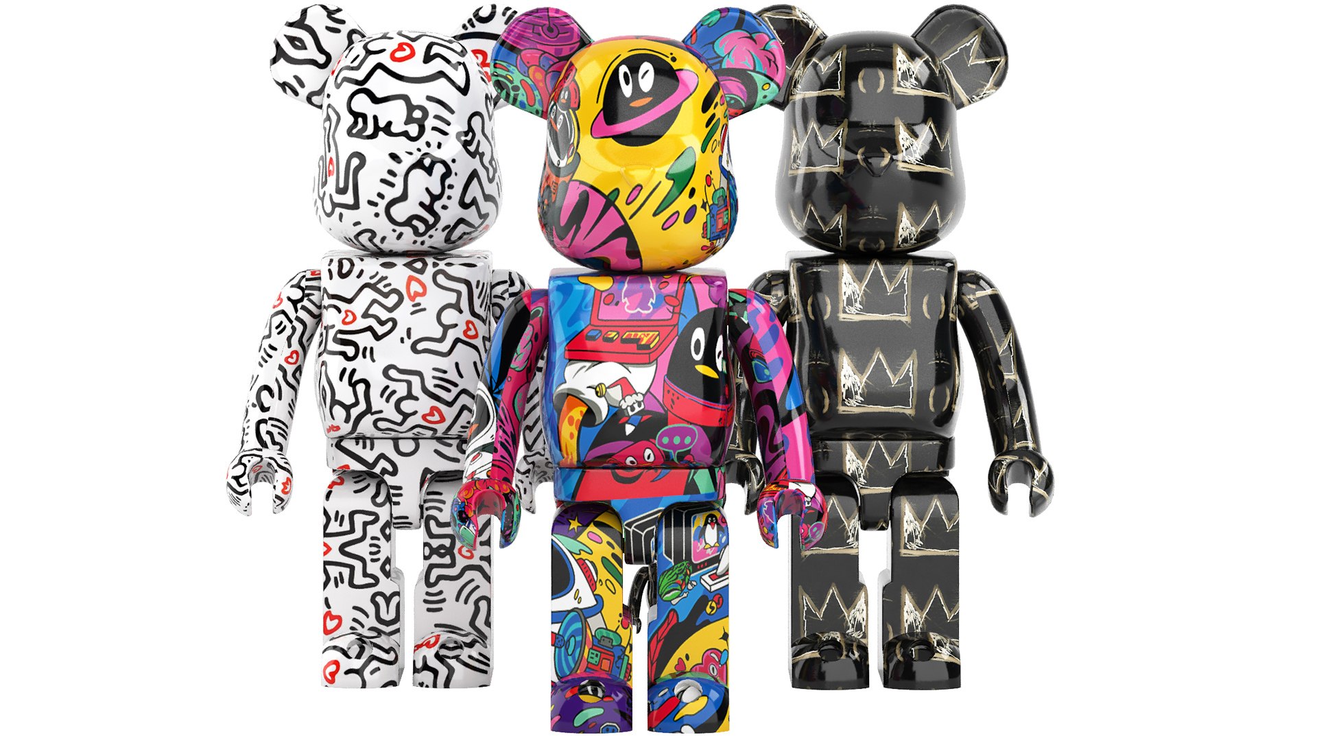 3D Basquiat Bearbrick Collection Model - TurboSquid 2299182