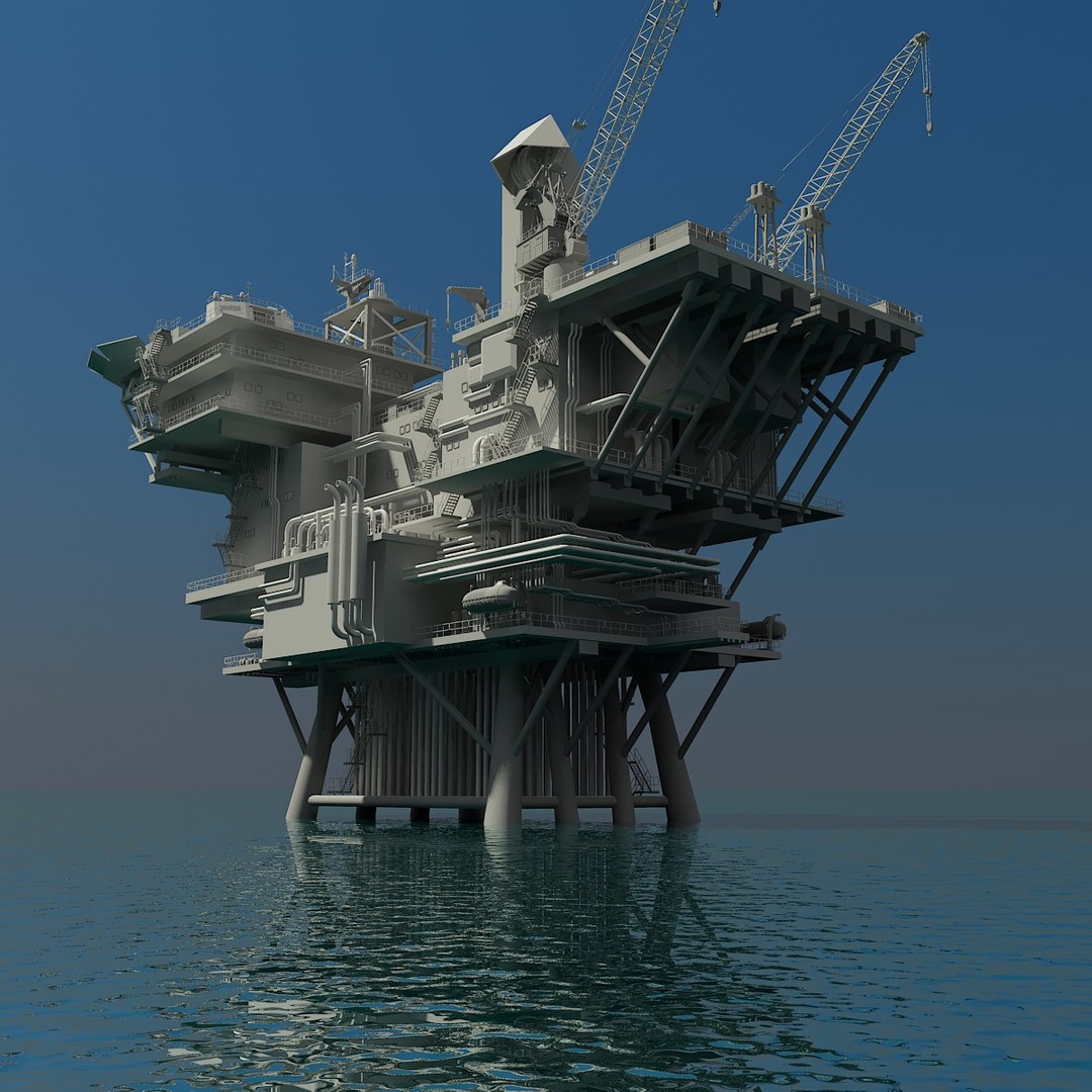 3d Oil Platform