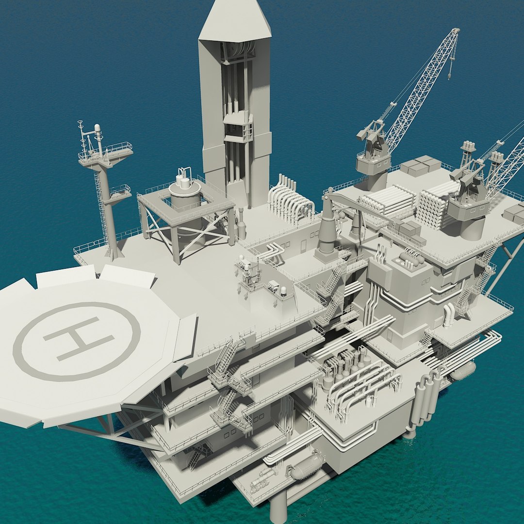3d Oil Platform
