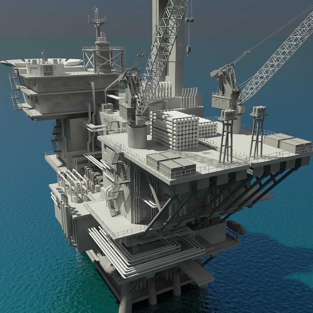 3d Oil Platform