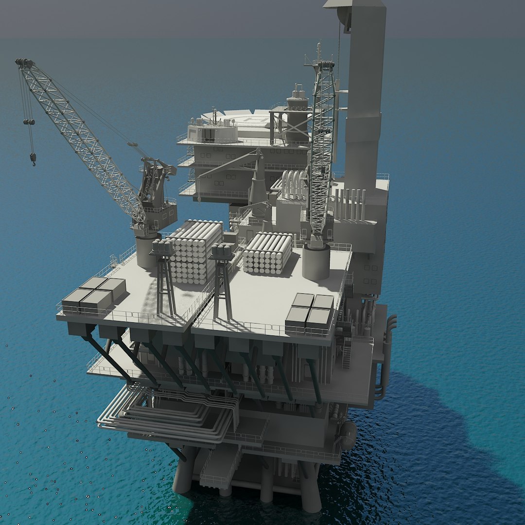 3d Oil Platform