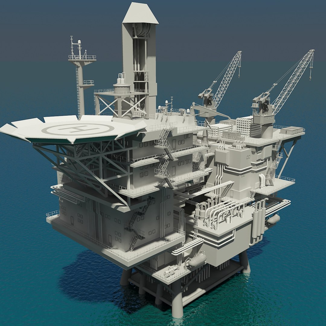 3d Oil Platform
