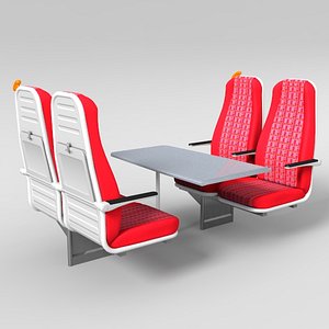 3d train seat