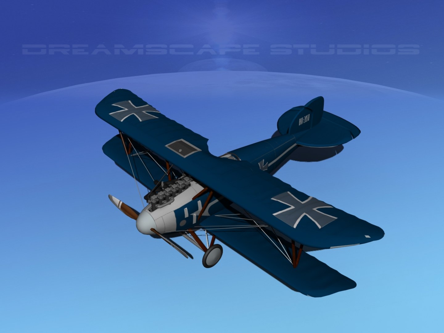 3d Model Albatross Fighter Diii