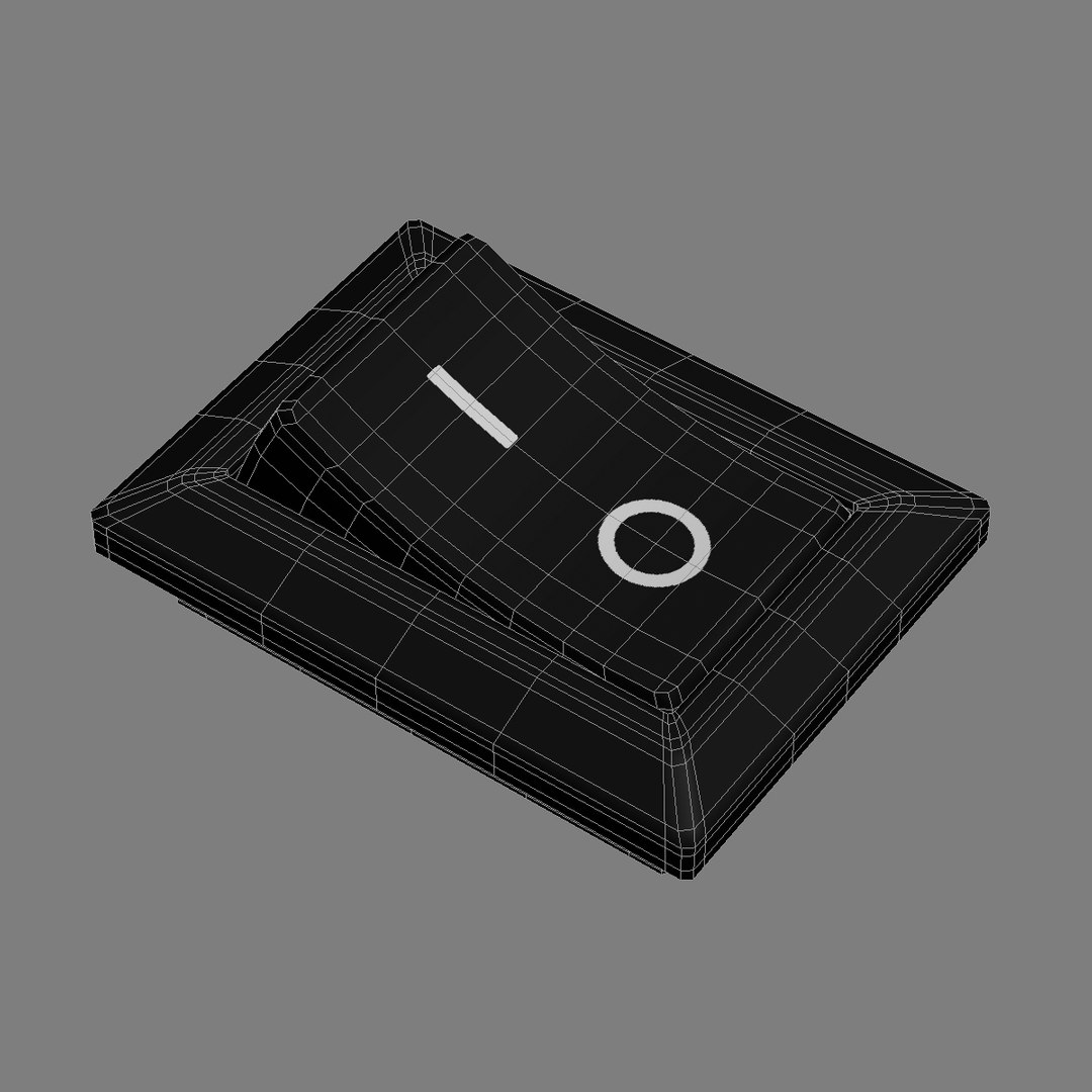 Rocker Switch 3D Model - TurboSquid 1287490