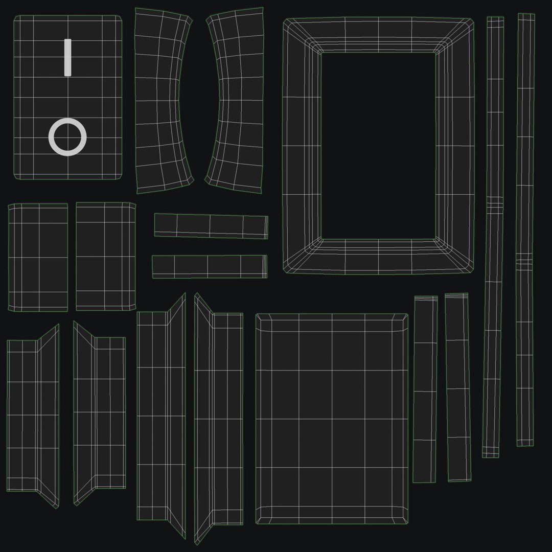 Rocker Switch 3D Model - TurboSquid 1287490