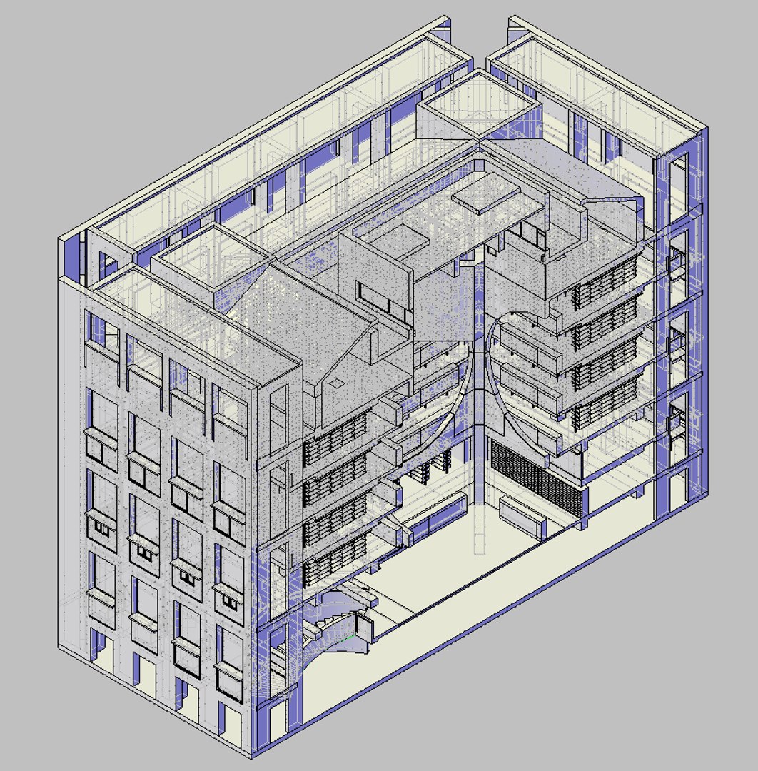 Exeter Library Louis Kahn 3d Max