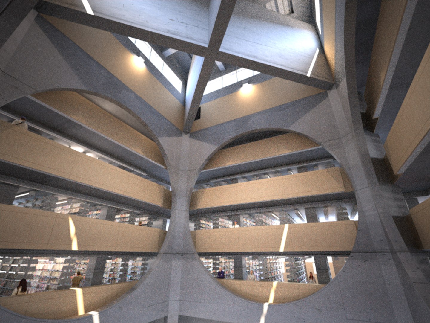 Exeter Library Louis Kahn 3d Max