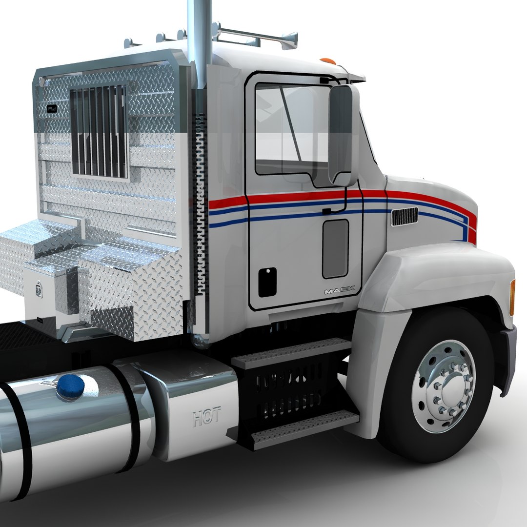 3d Mack Ch Daycab Model
