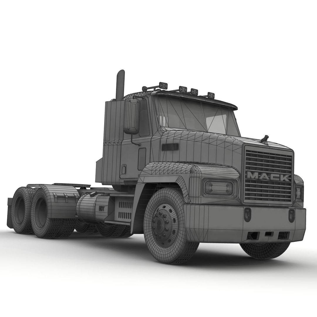 3d Mack Ch Daycab Model
