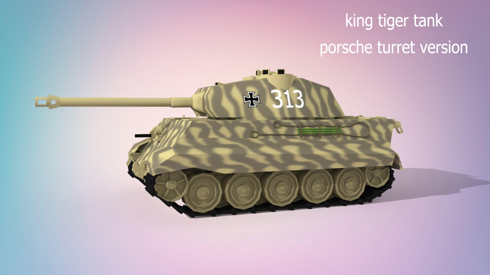 Free King Tiger Tank 3D Model - TurboSquid 1955296