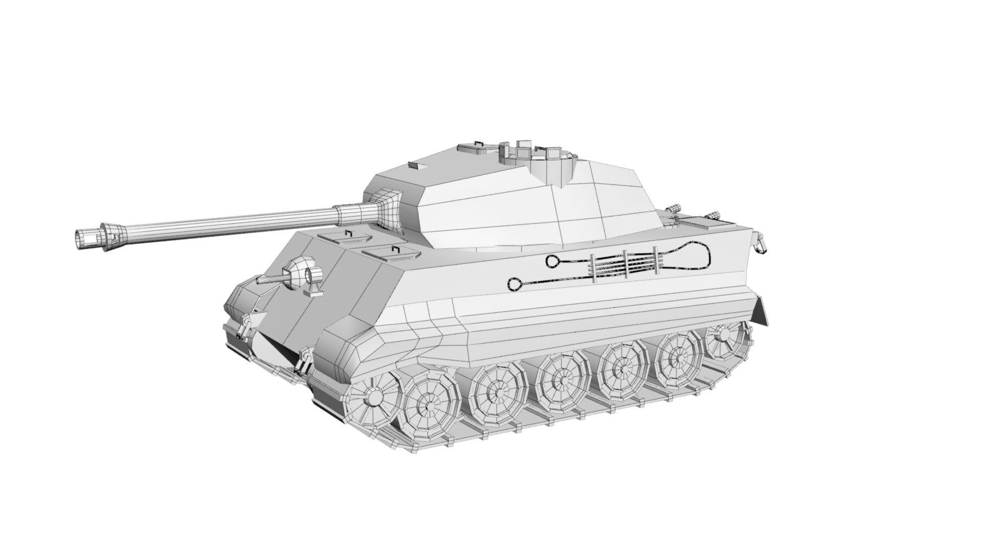 Free King Tiger Tank 3D Model - TurboSquid 1955296