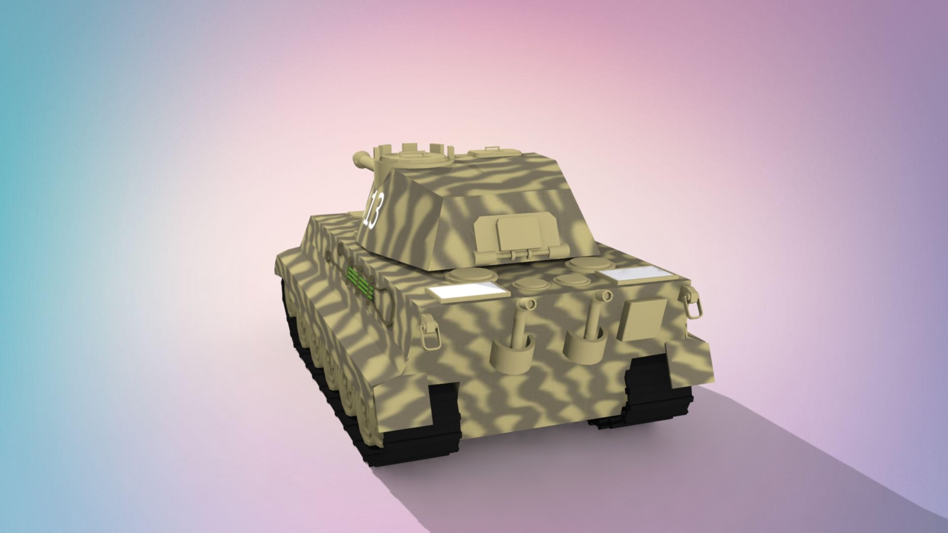 Free King Tiger Tank 3D Model - TurboSquid 1955296