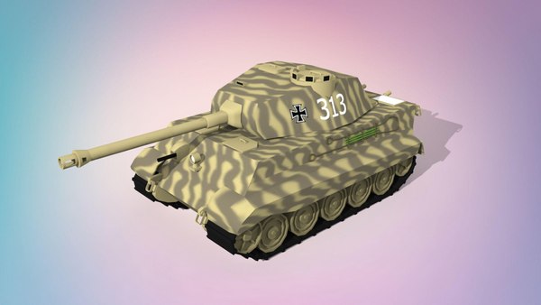 Free king tiger tank 3D model - TurboSquid 1955296