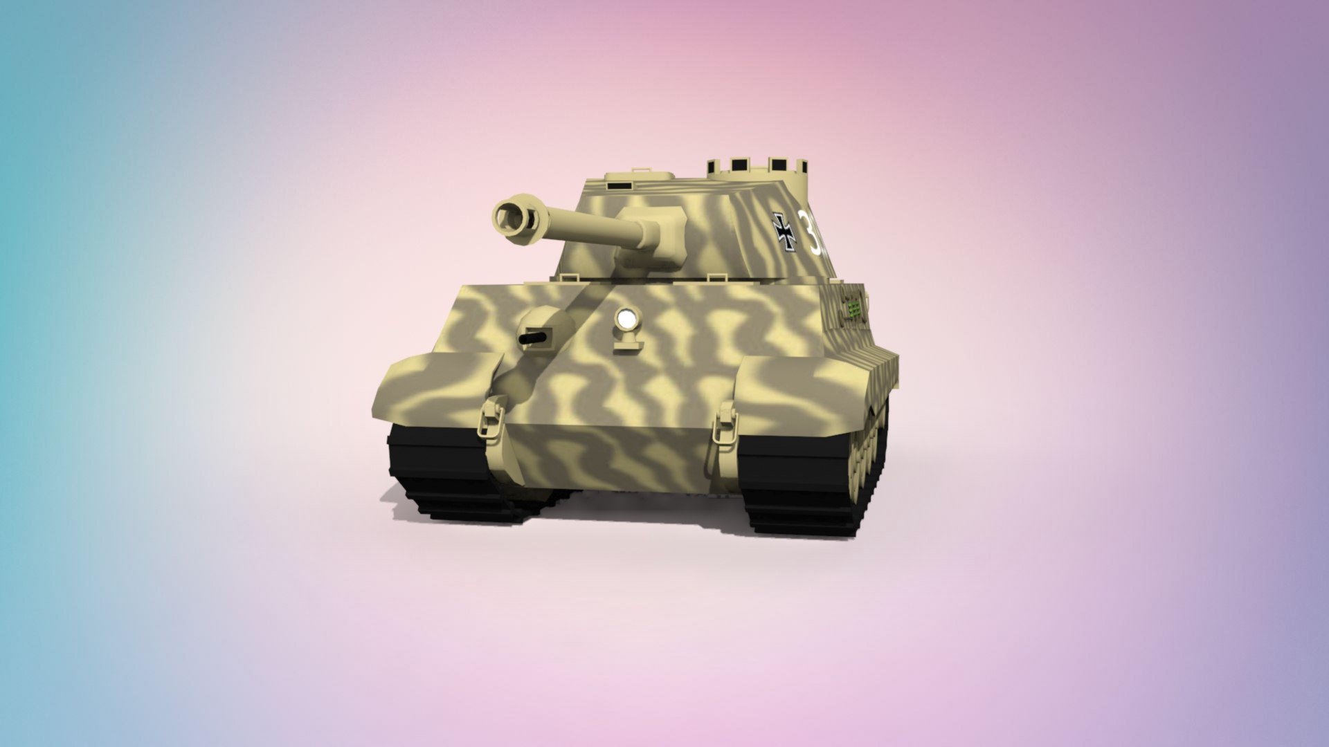 Free King Tiger Tank 3D Model - TurboSquid 1955296