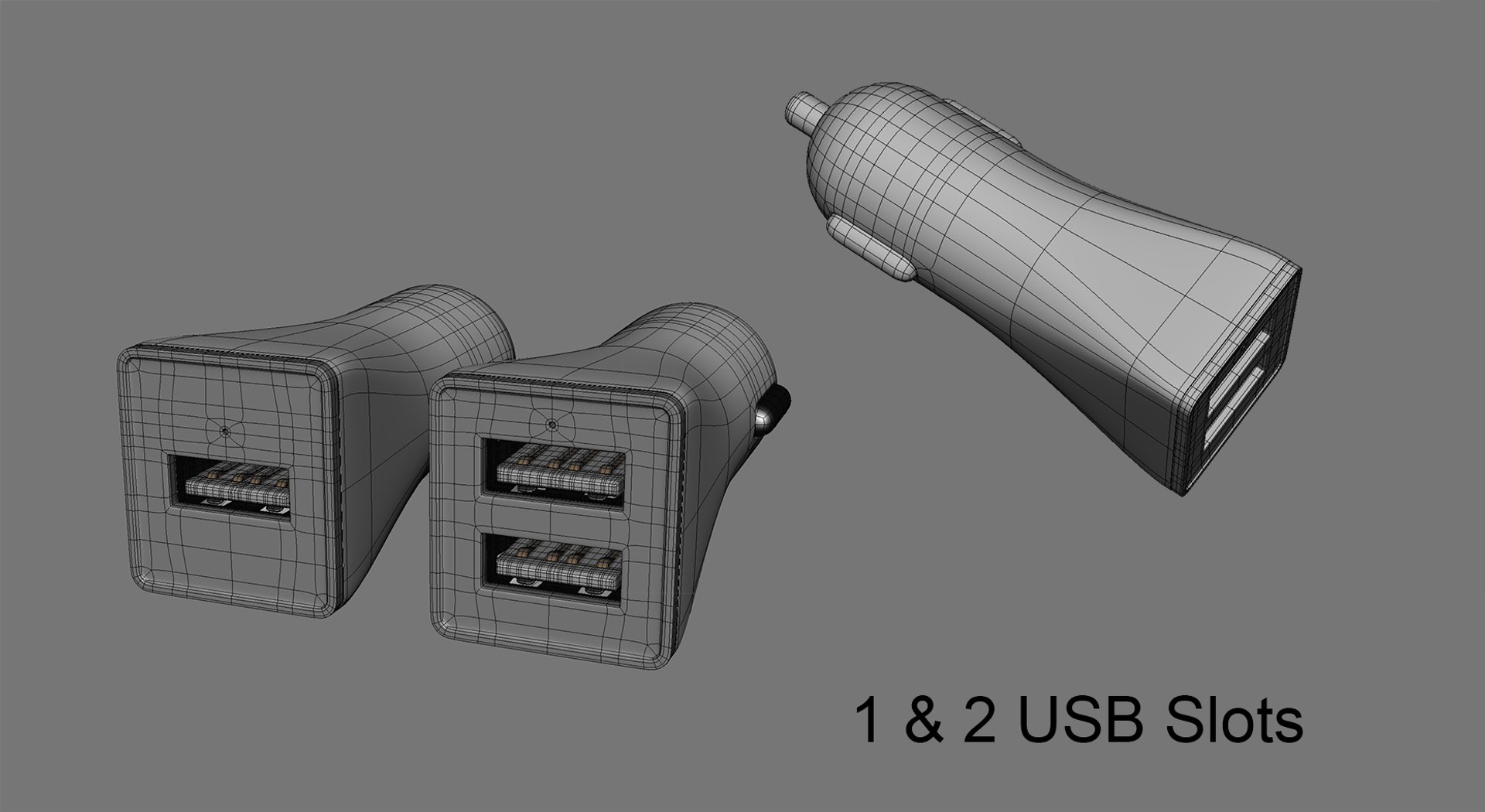 Usb Adapter Car 3D Model - TurboSquid 1328815