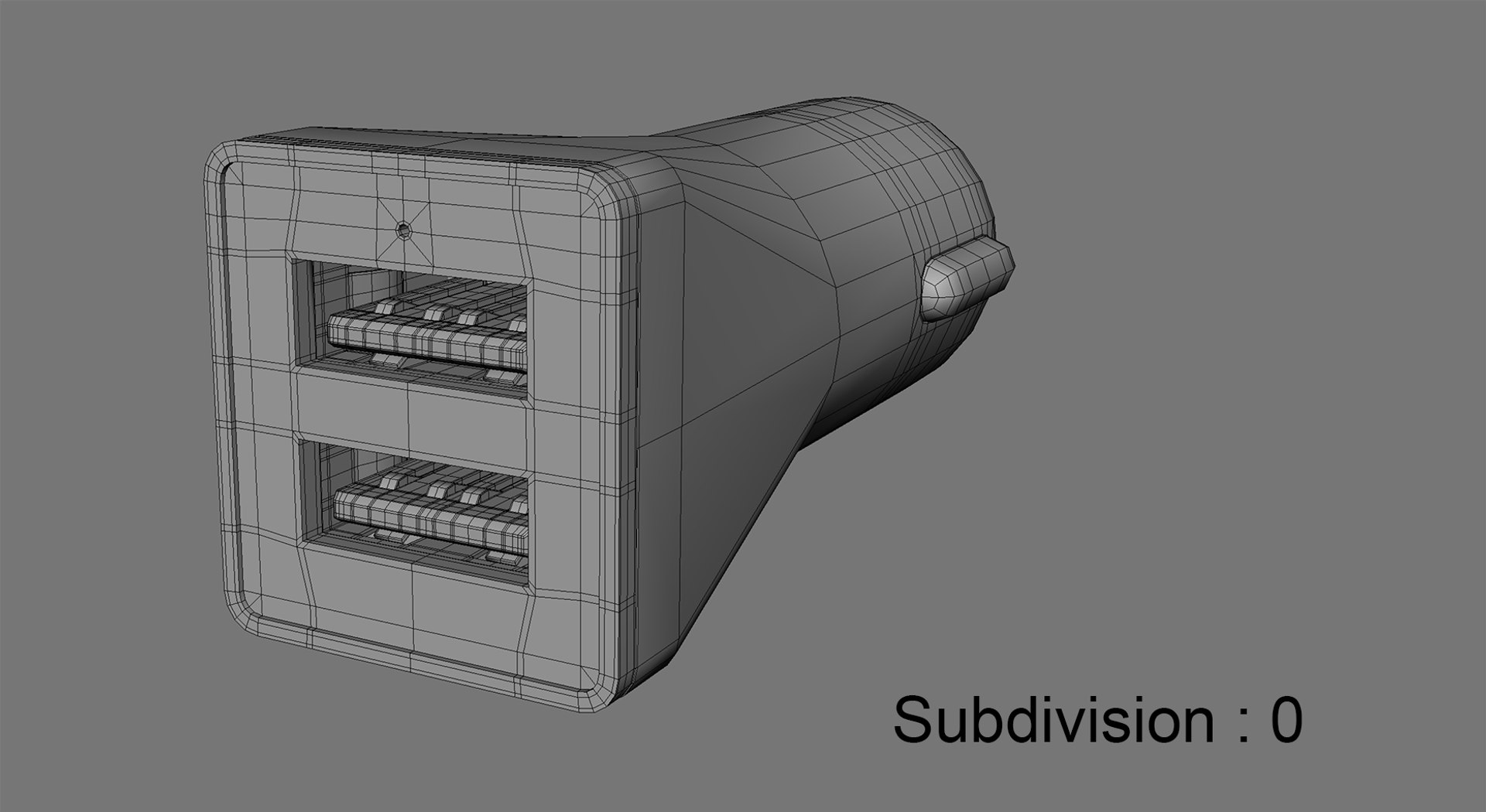 Usb Adapter Car 3D Model - TurboSquid 1328815
