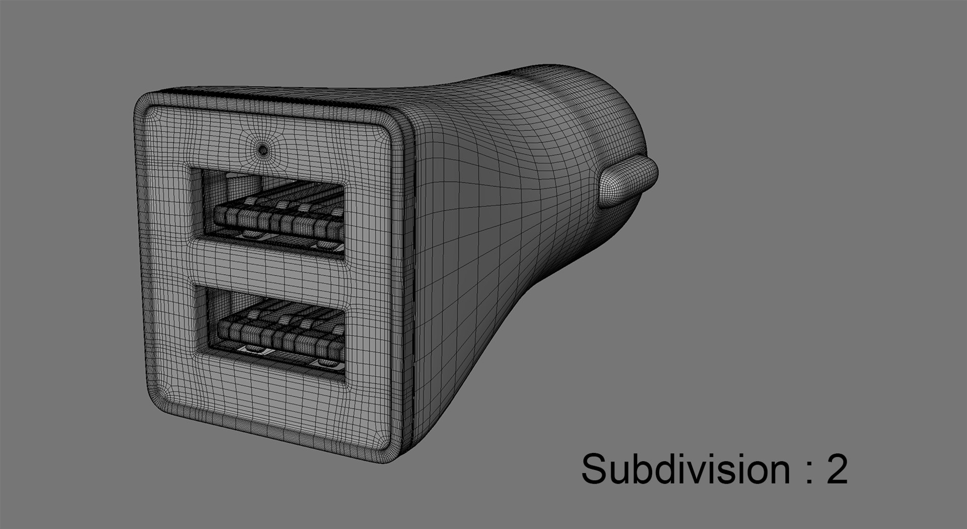 Usb Adapter Car 3D Model - TurboSquid 1328815