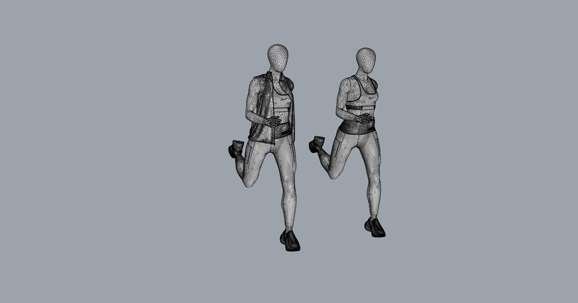 3D Female Mannequin Running Collection Sportswear 3D Model - TurboSquid ...