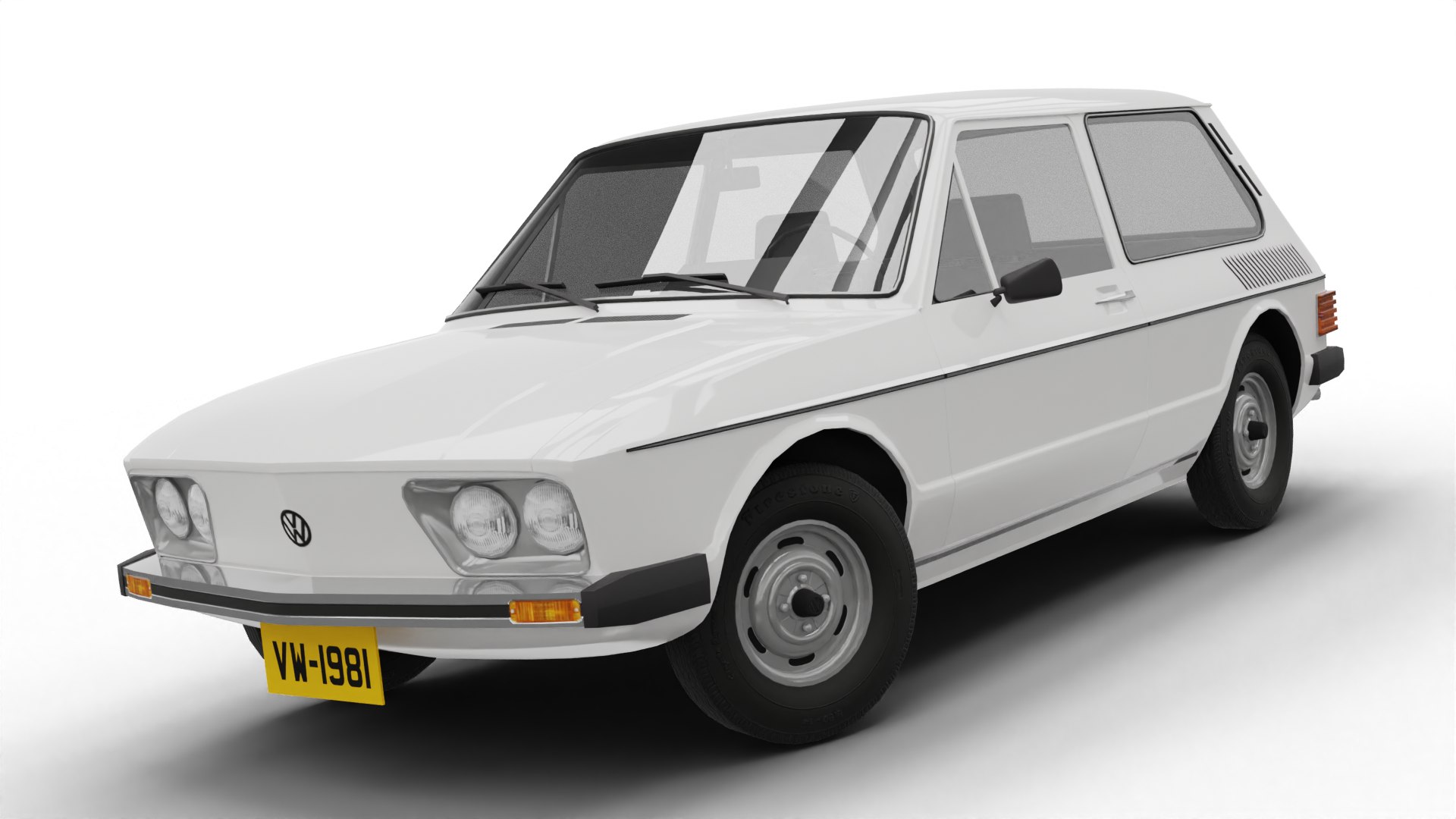 Volkswagen Brasilia 1981 Model - TurboSquid 1981087