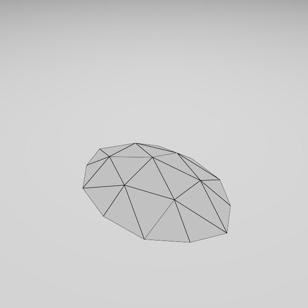 3d boat shaped rose cut diamond