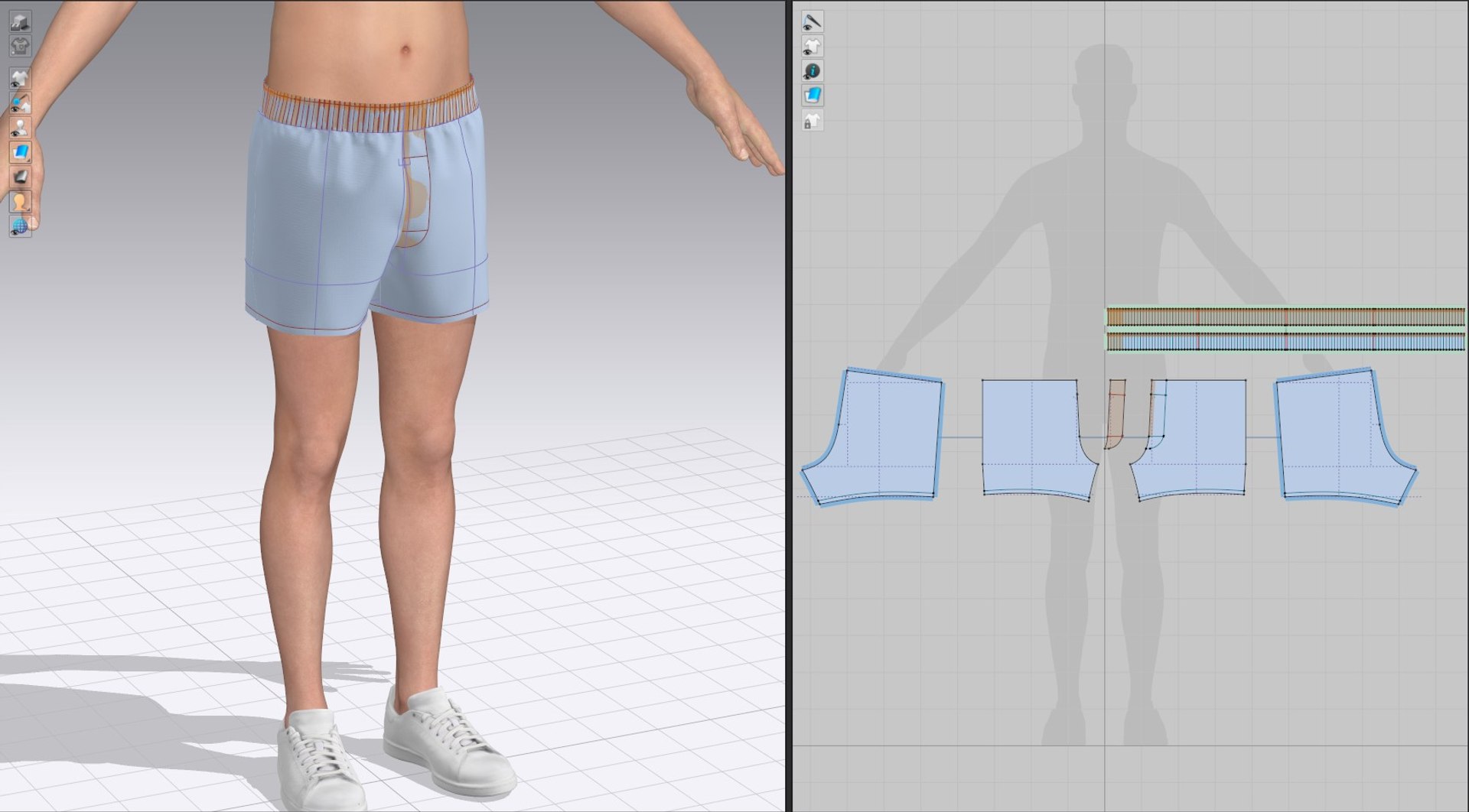 3D Woven Boxer Shorts Model - TurboSquid 1853444