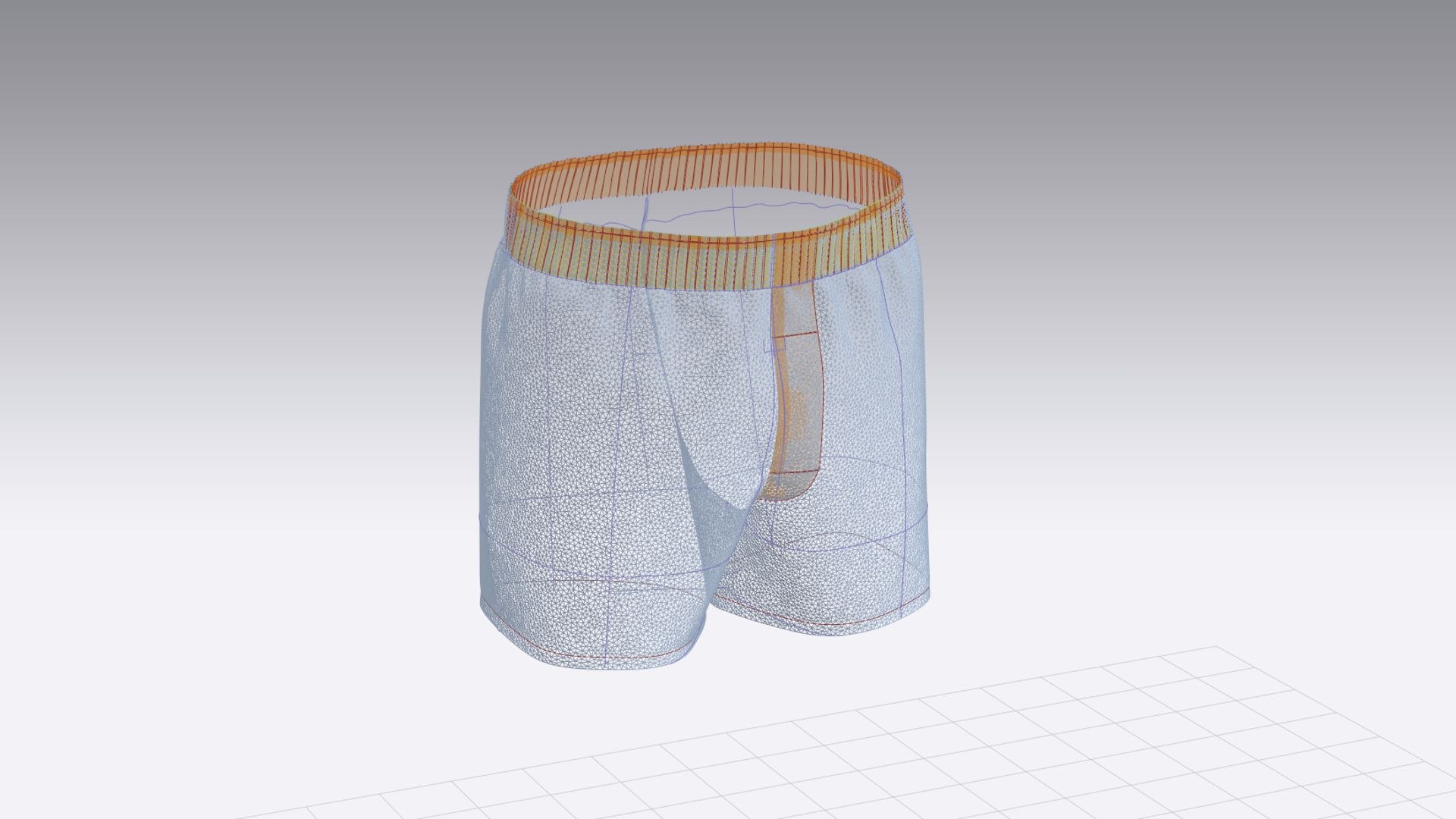 3D Woven Boxer Shorts Model - TurboSquid 1853444
