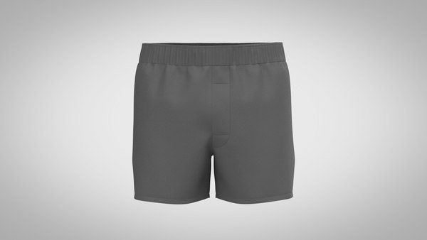 3D Woven Boxer Shorts model - TurboSquid 1853444
