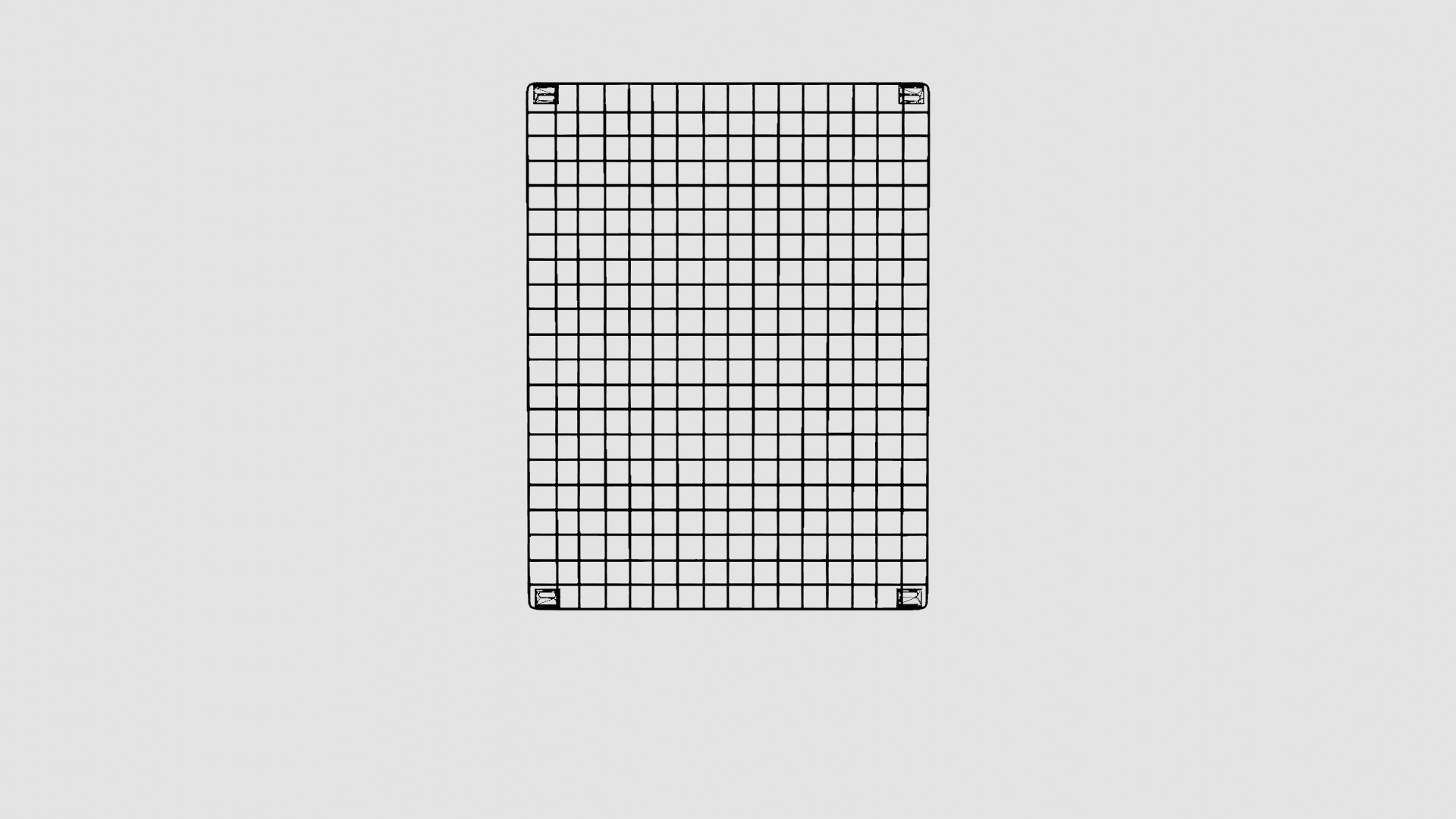 3D Metal Wall Storage Grid Black Model - TurboSquid 2246635