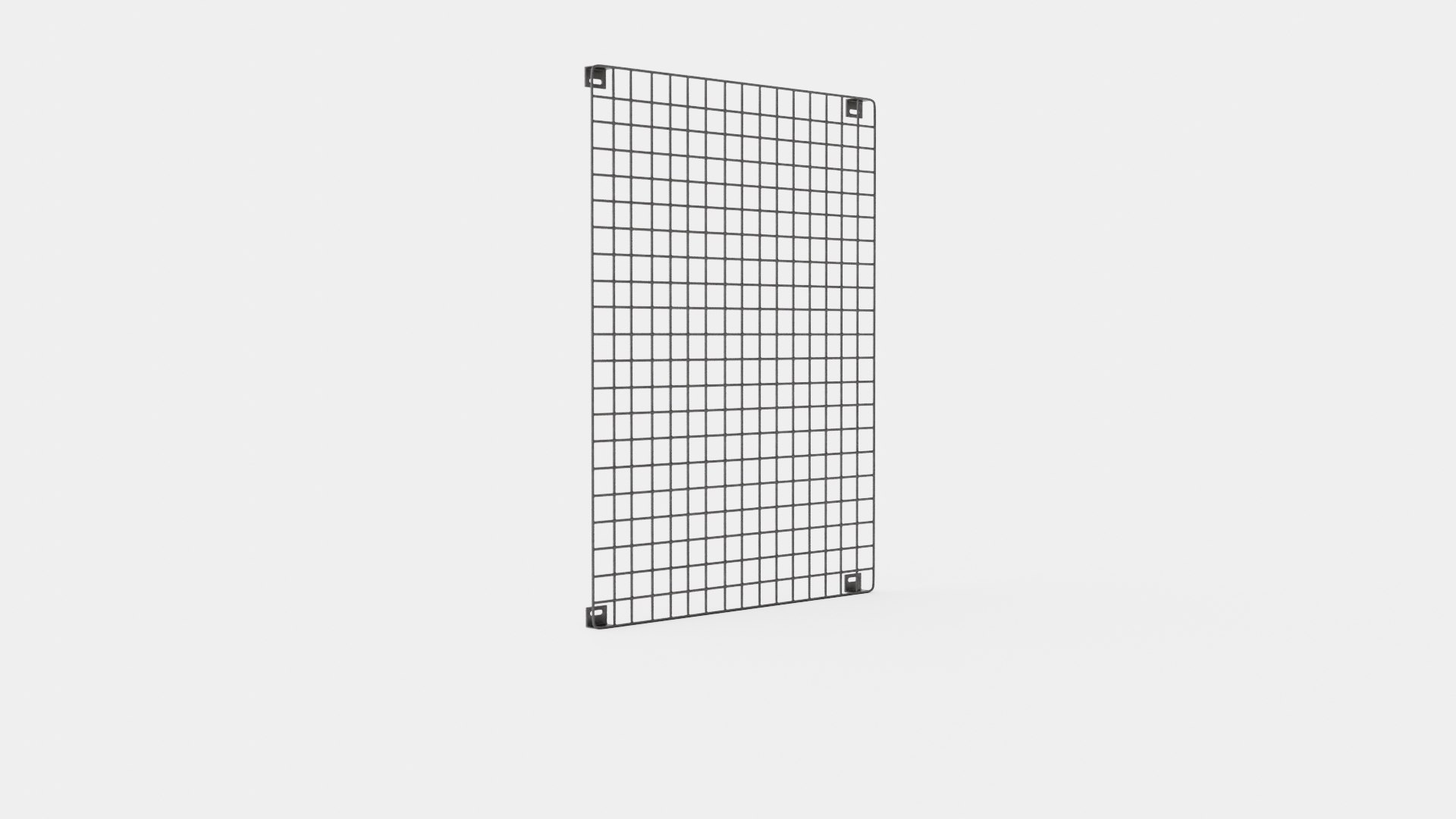 3D Metal Wall Storage Grid Black Model - TurboSquid 2246635