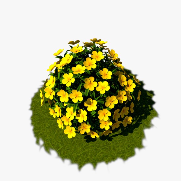 3D модель Цветочный куст 02 - TurboSquid 1334440