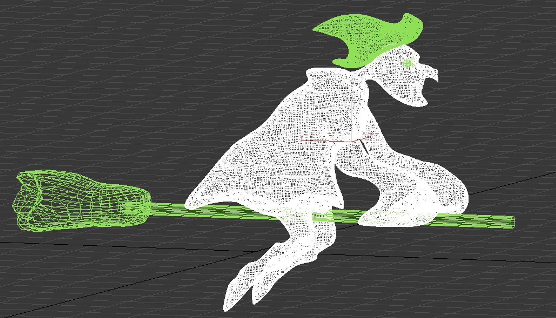 3d Witch Halloween Fantasy Model