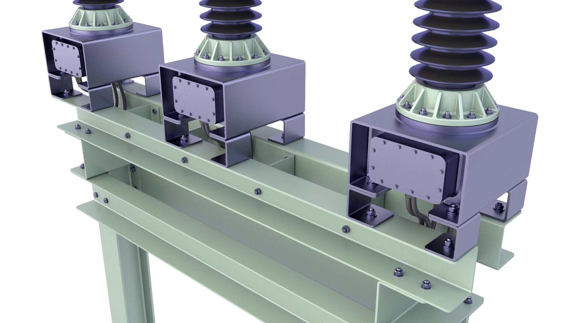 Substation High Voltage Disconnector Switch 24 3D - TurboSquid 2098659