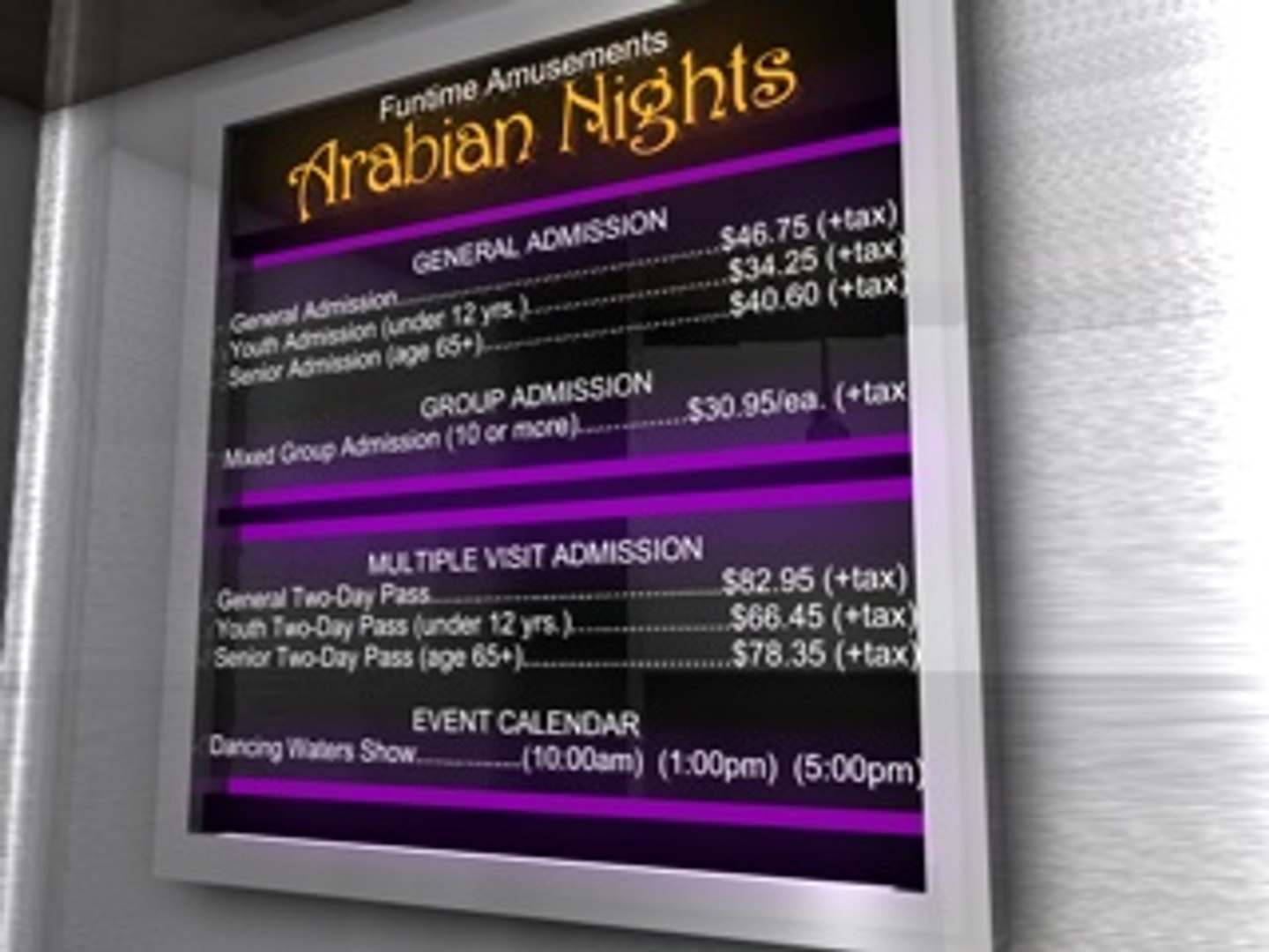 3d Admission Booth Model