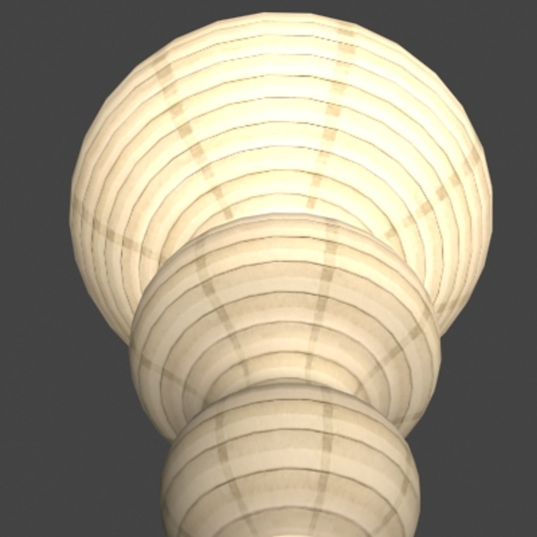3d Model Of Ikea Paper Lamp