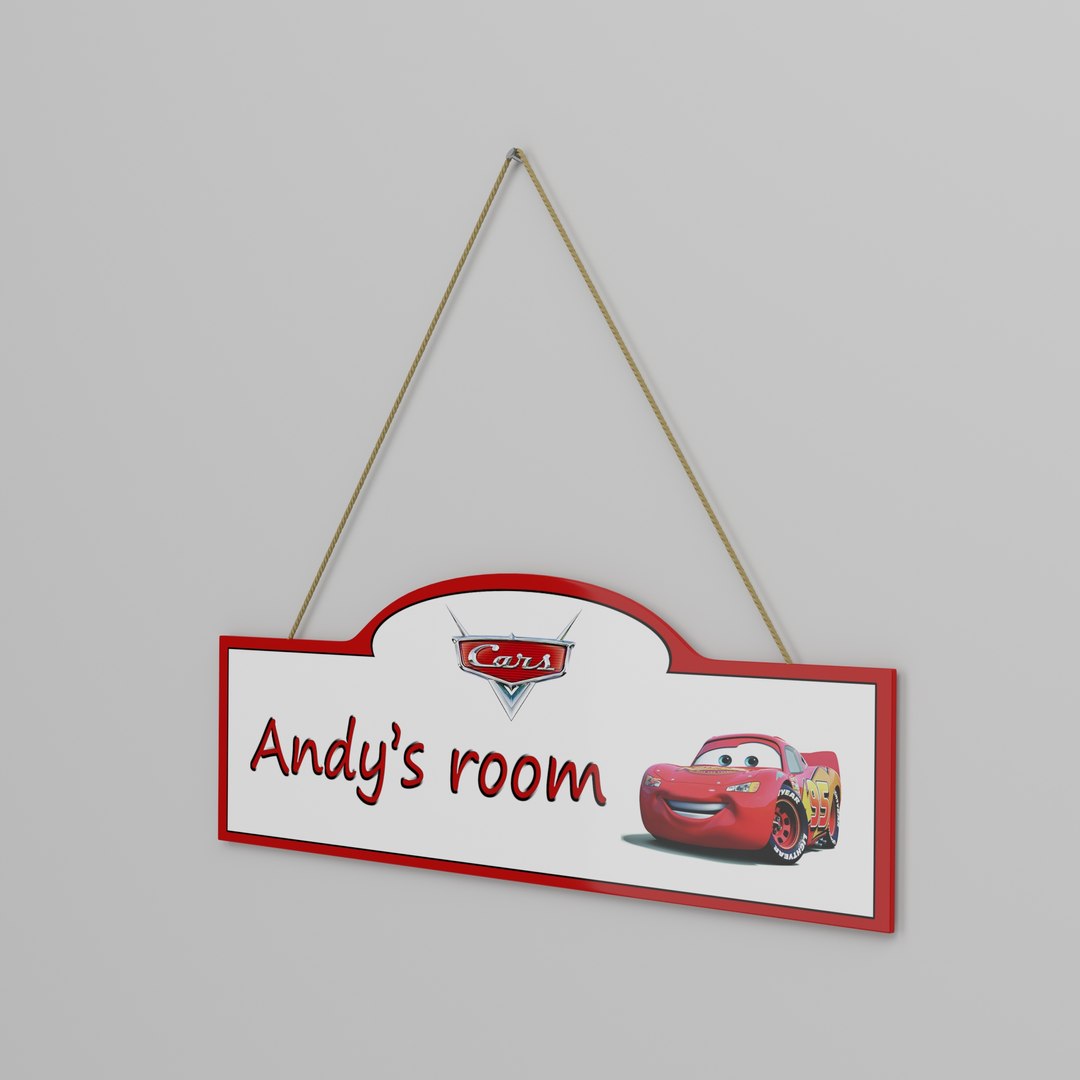 3D Children Room Sign - TurboSquid 1223490