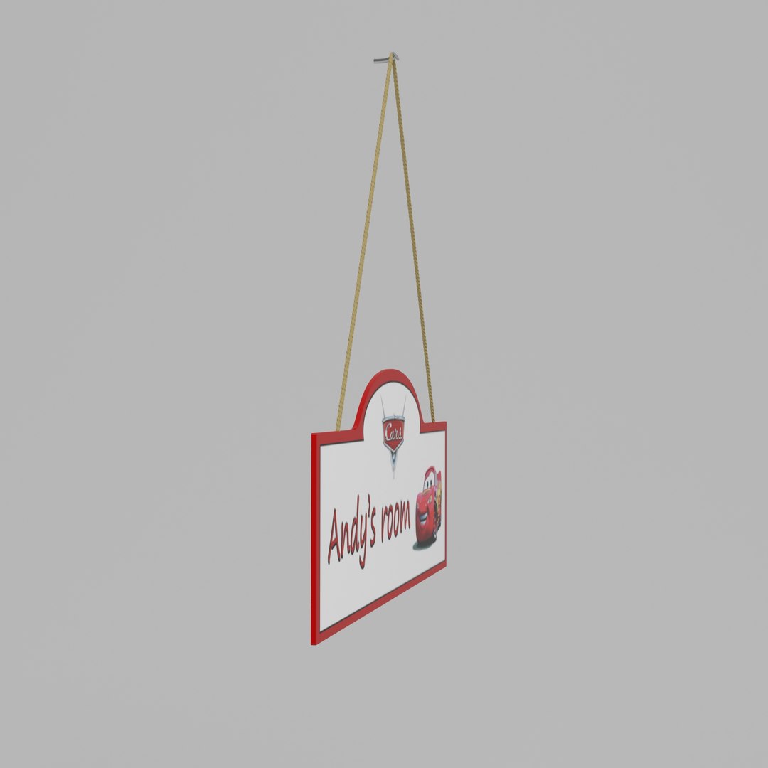 3D Children Room Sign - TurboSquid 1223490