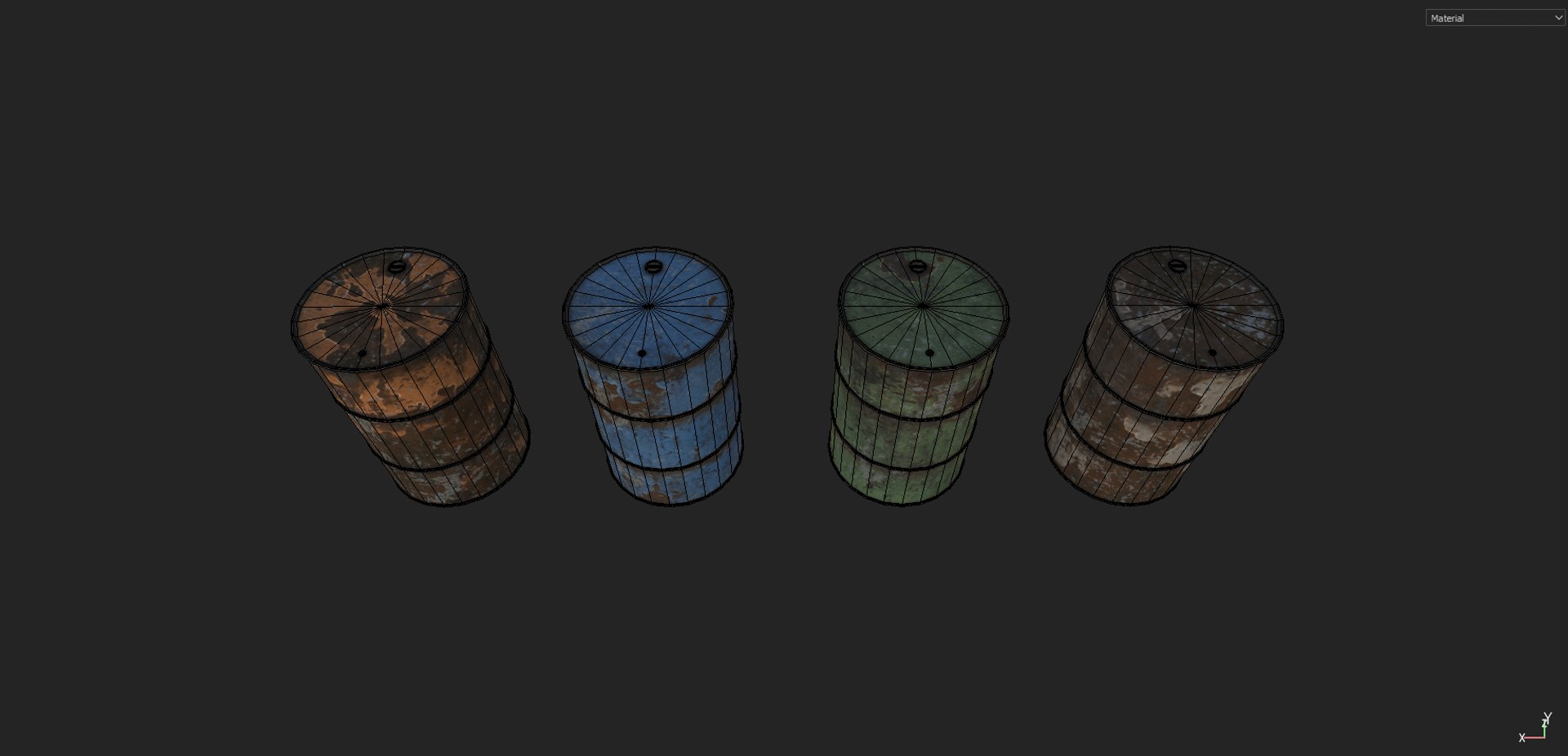 3D Barrels Pack - TurboSquid 2092642