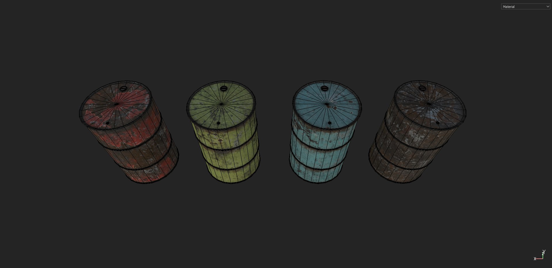 3D Barrels Pack - TurboSquid 2092642