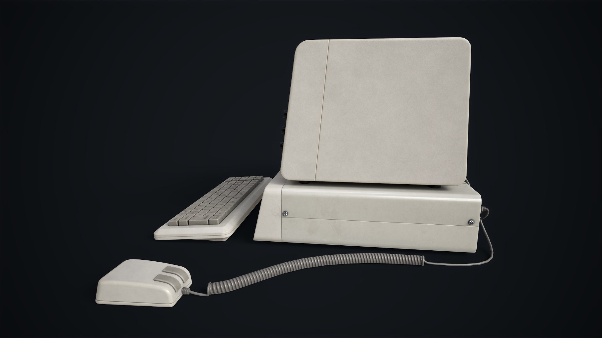 Reto Computer 80s 3D model - TurboSquid 2154867
