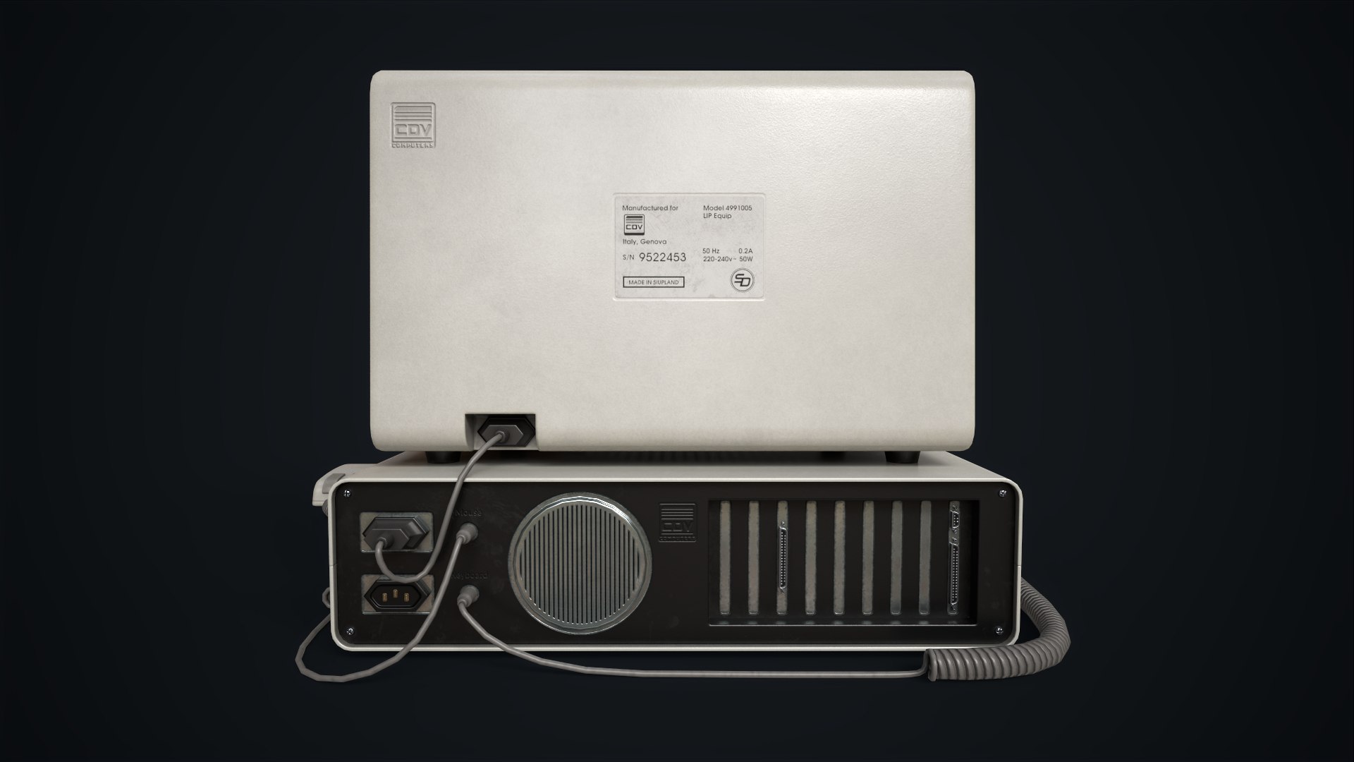 Reto Computer 80s 3D model - TurboSquid 2154867