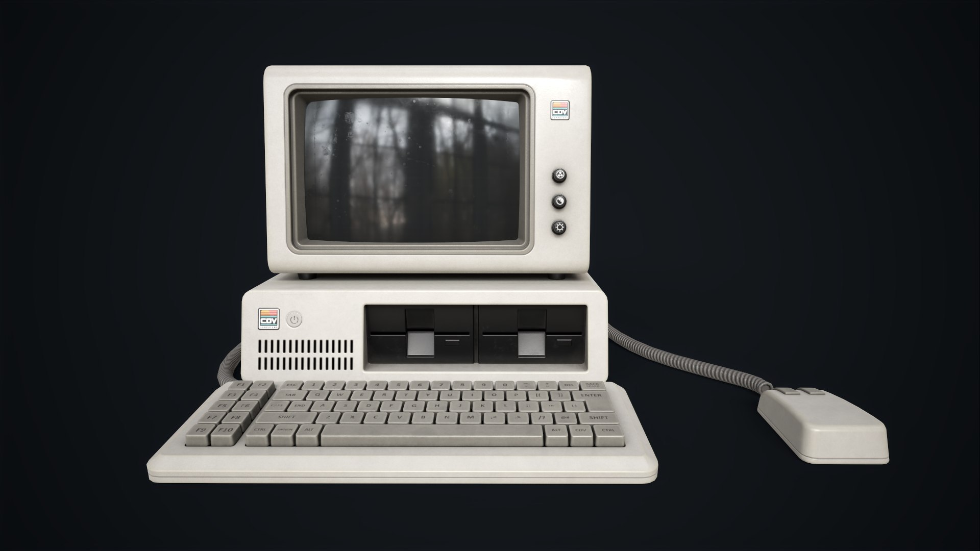 Reto Computer 80s 3D model - TurboSquid 2154867