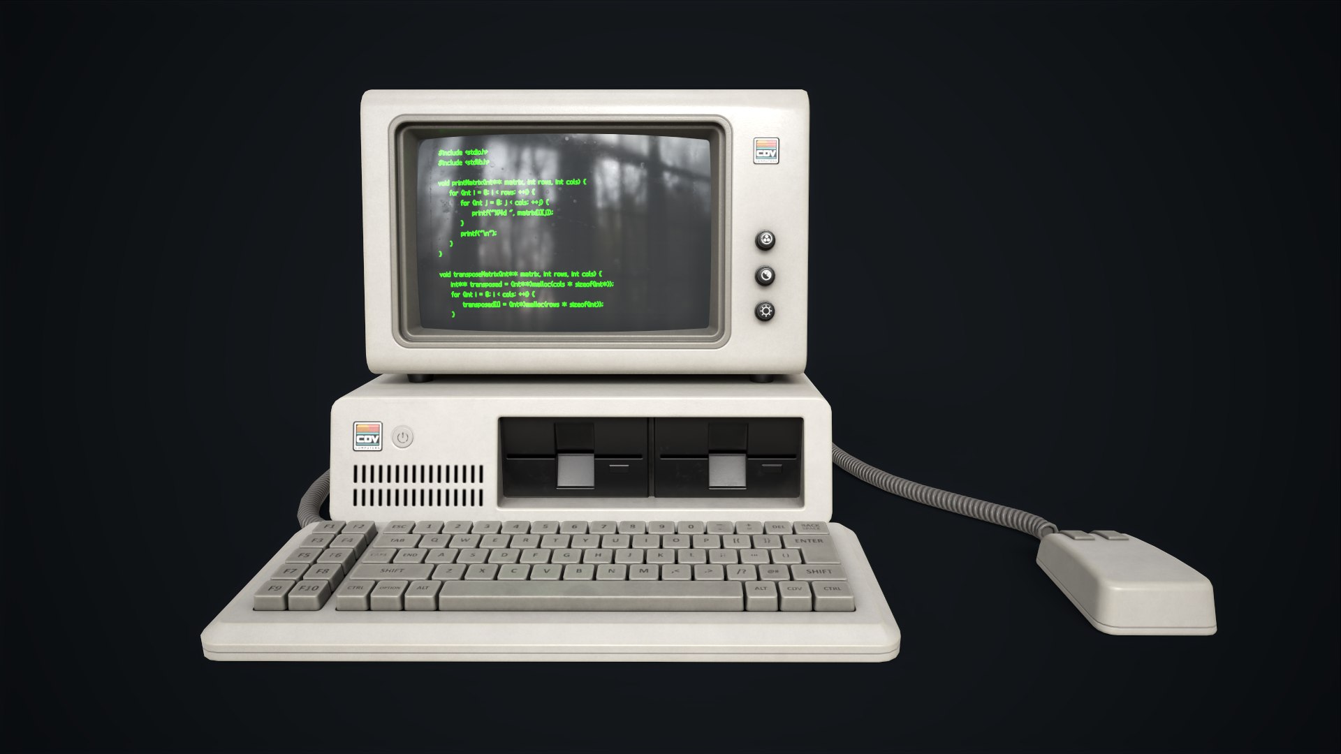 Reto Computer 80s 3D model - TurboSquid 2154867