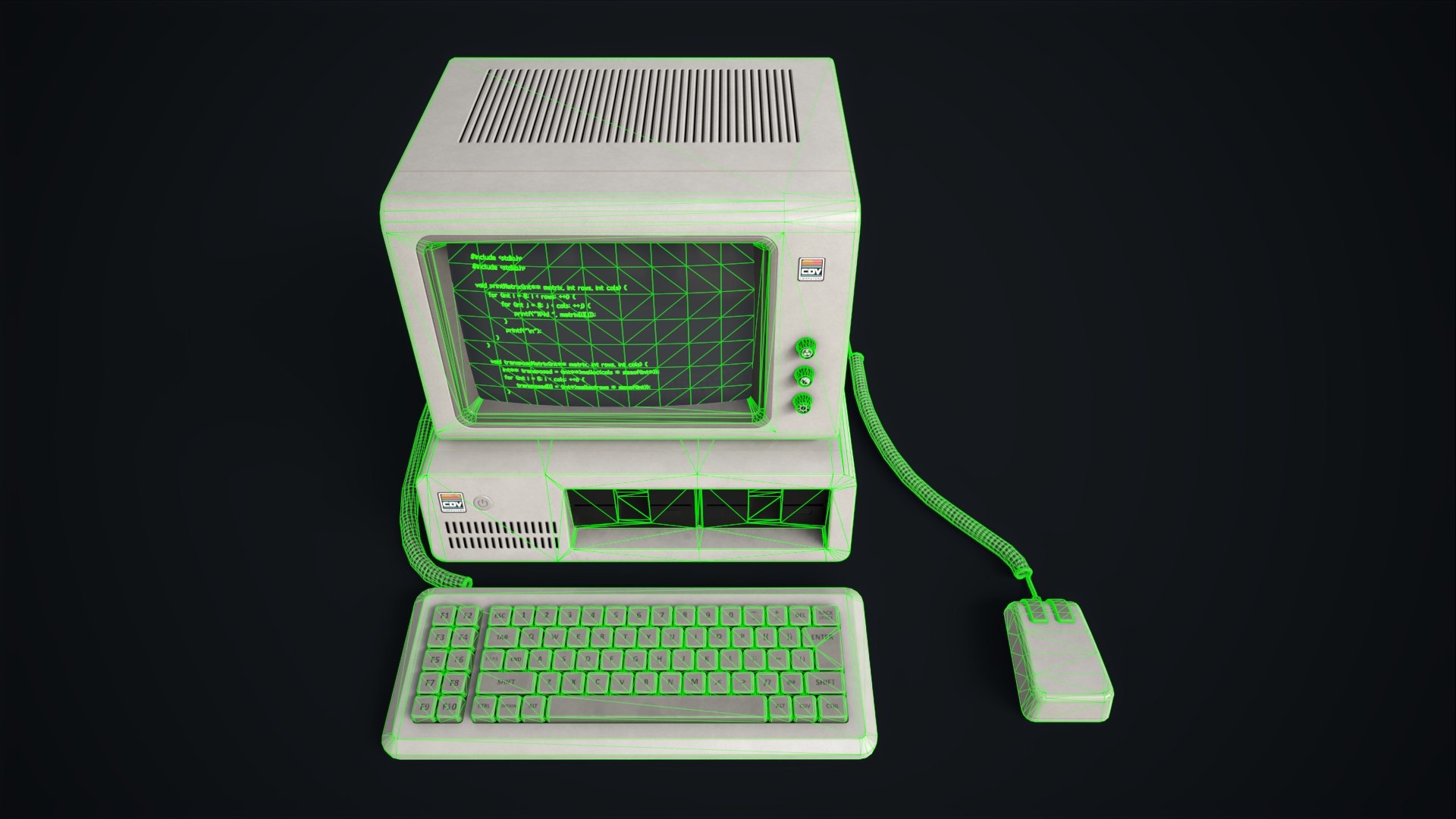 Reto Computer 80s 3D model - TurboSquid 2154867
