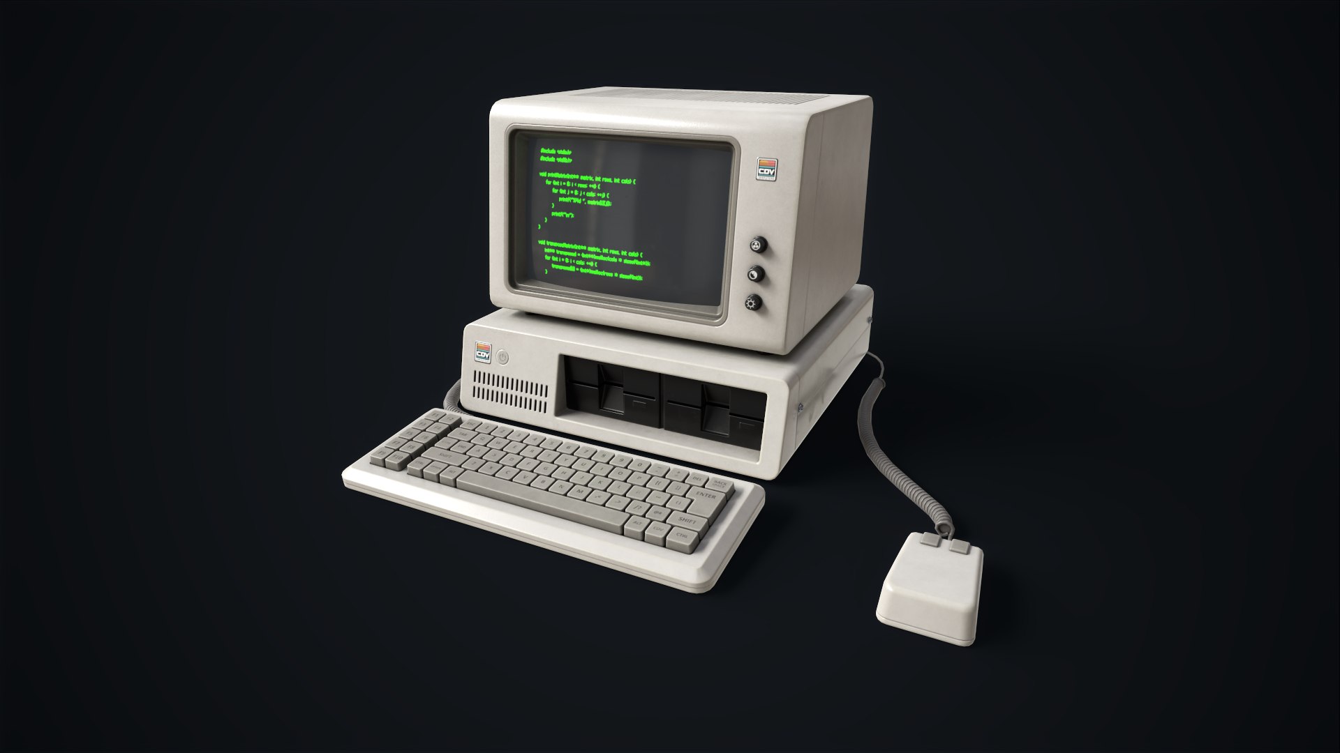 Reto Computer 80s 3D model - TurboSquid 2154867