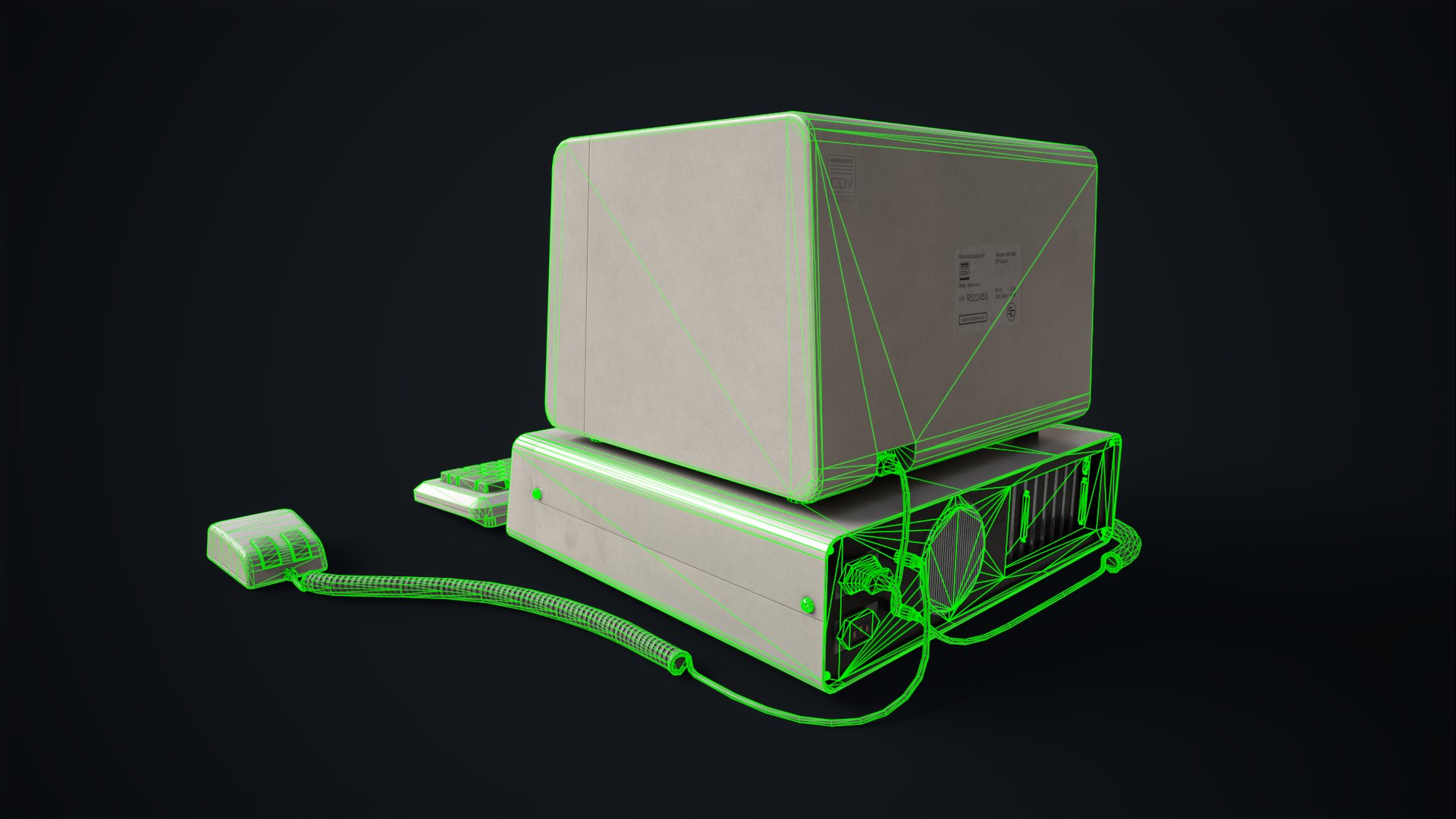 Reto Computer 80s 3D model - TurboSquid 2154867