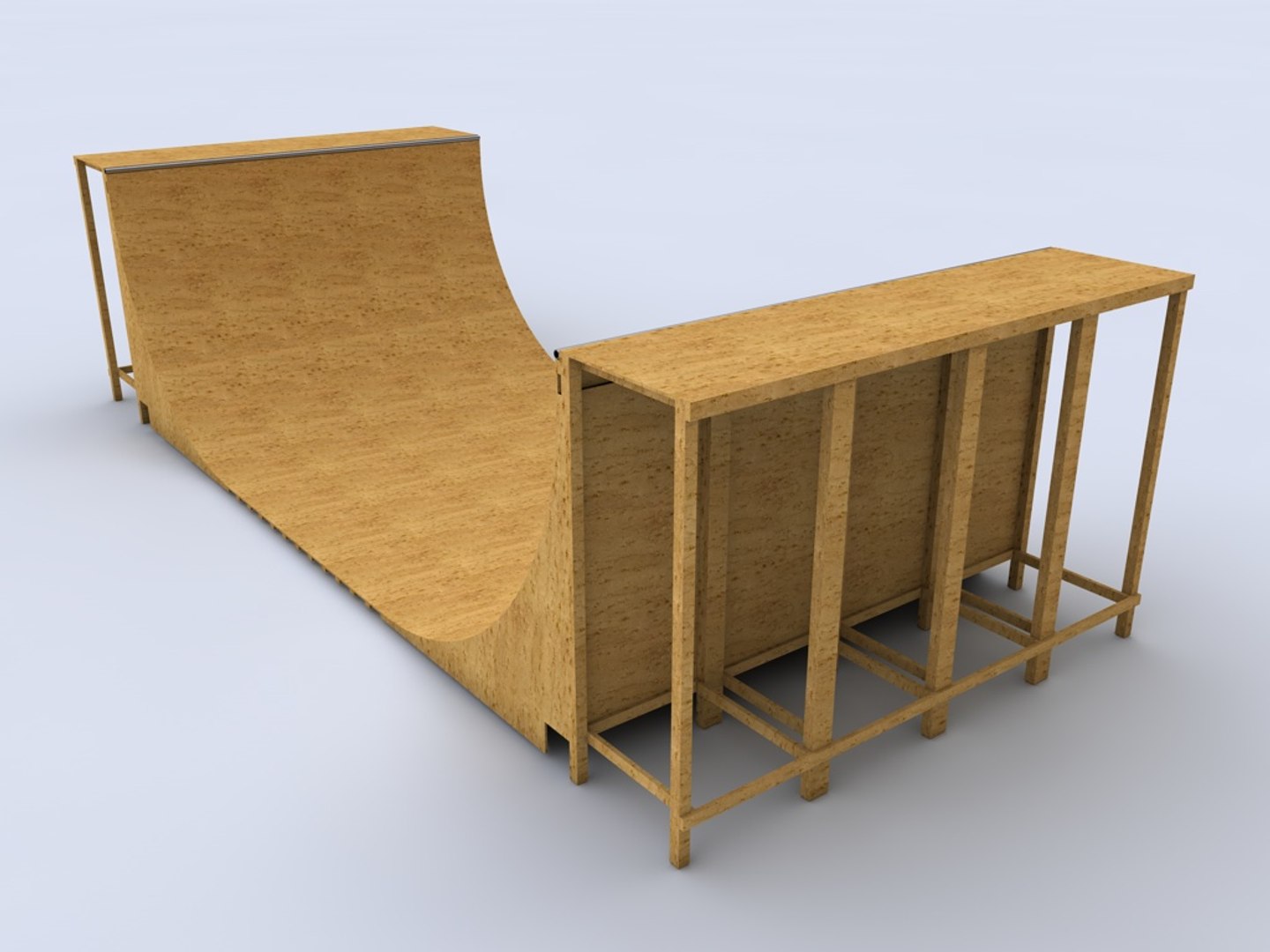 3ds skateboard skate half