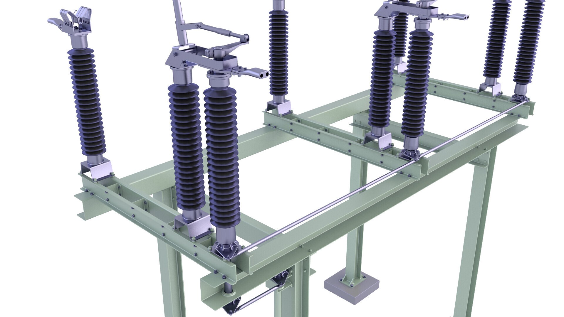 3D Substation Off Vertical Disconnector 28 Model - TurboSquid 2098669